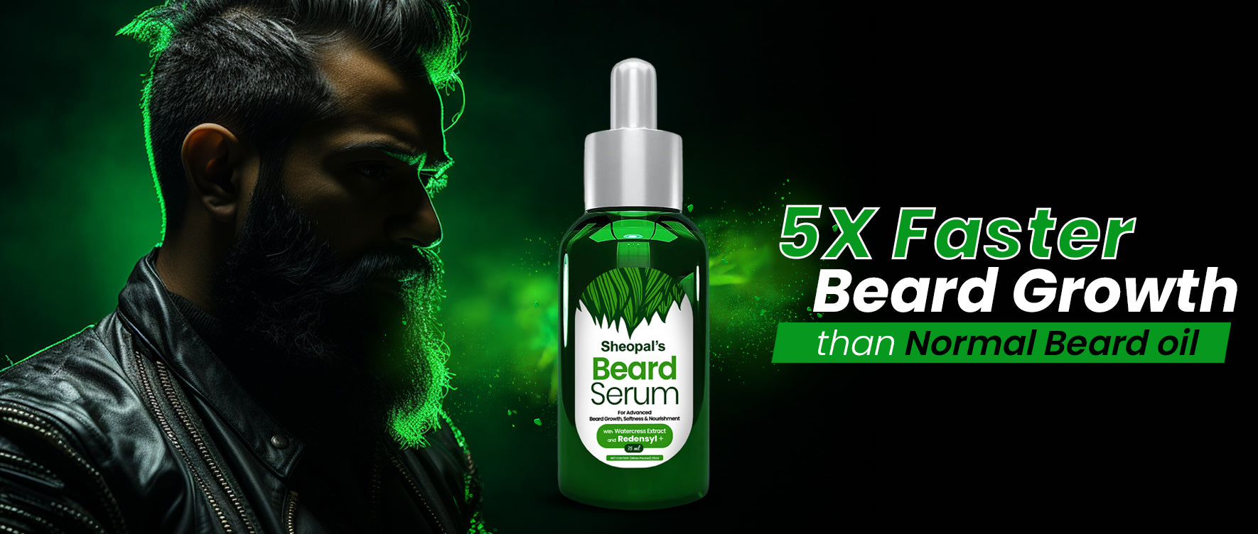 Beard Hair Growth Serum With Redensyl | Sheopals