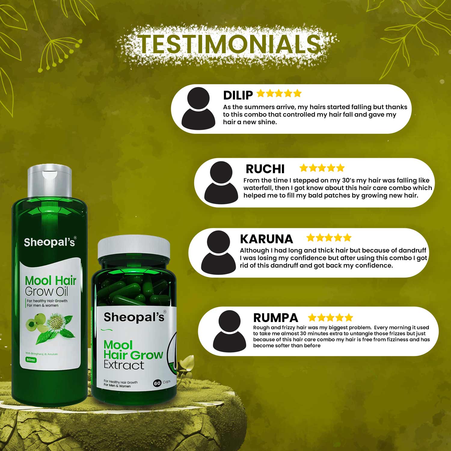 Mool Hair Grow Oil And Capsule Combo with Amla – Sheopals
