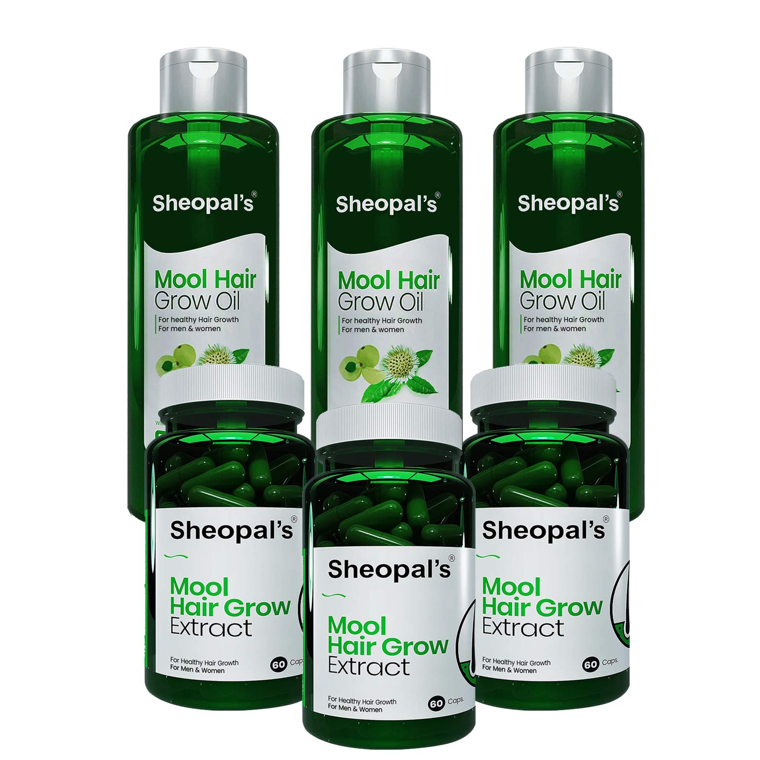 Mool Hair Grow Oil And Capsule Combo with Amla – Sheopals