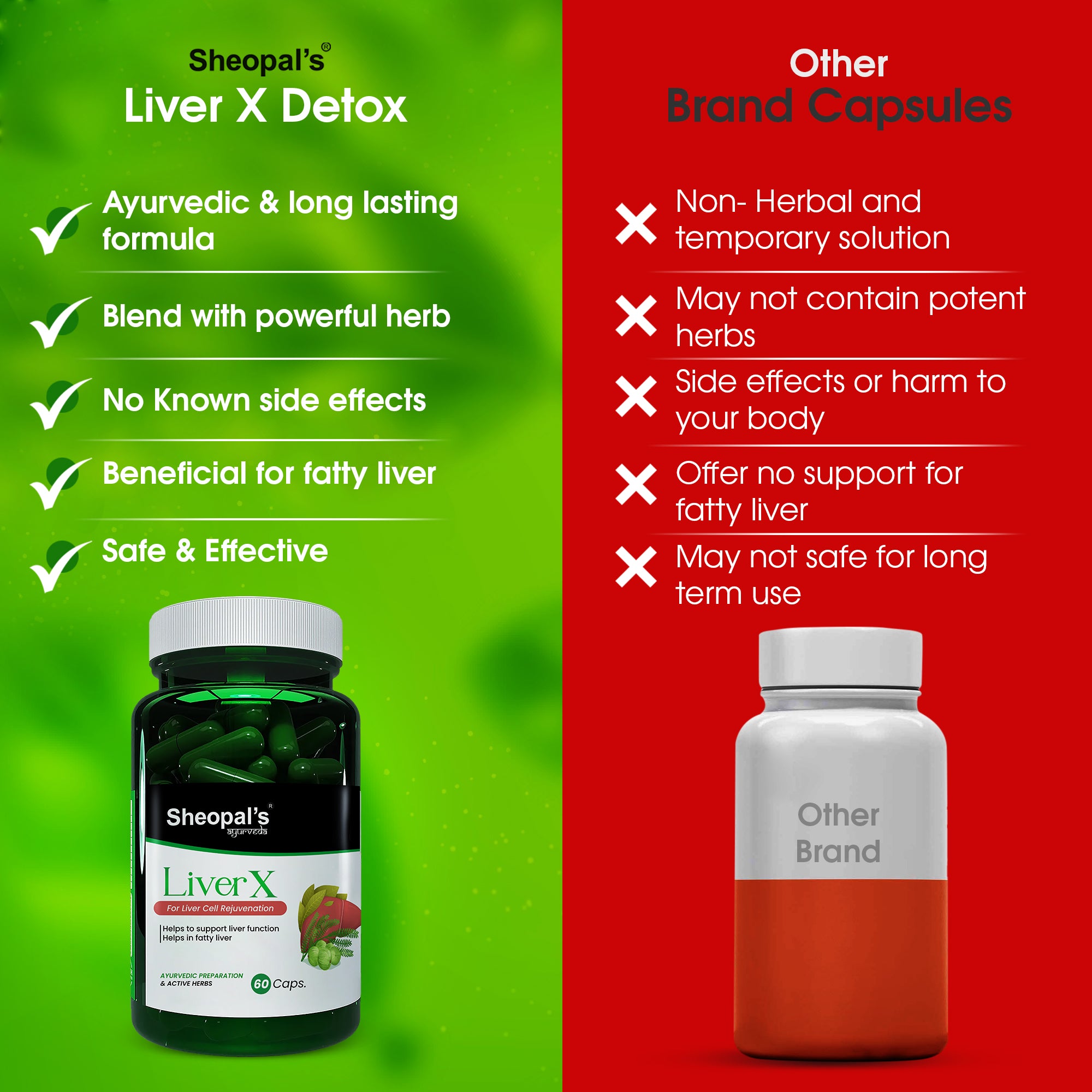 LiverX Detoxify: Ayurveda Medicine for Fatty Liver | Sheopals