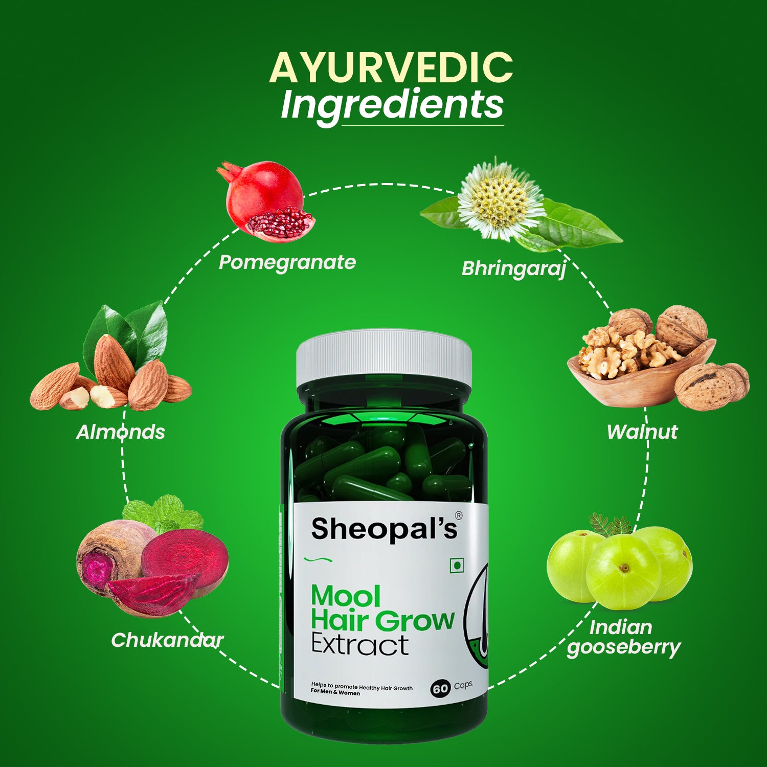 Mool Hair Growth Capsules for Hair Regrowth | Sheopals