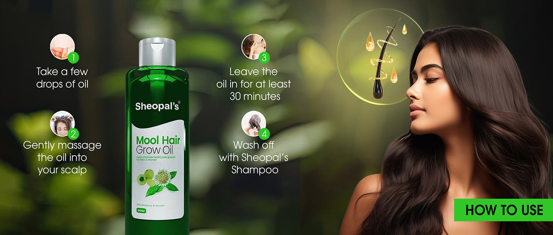 Mool Hair Grow Oil - Best Ayurvedic Solution | Sheopals