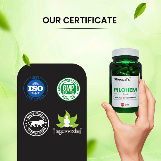 Pilohem Aid: Best Ayurvedic Capsule And Oil For Piles | Sheopals
