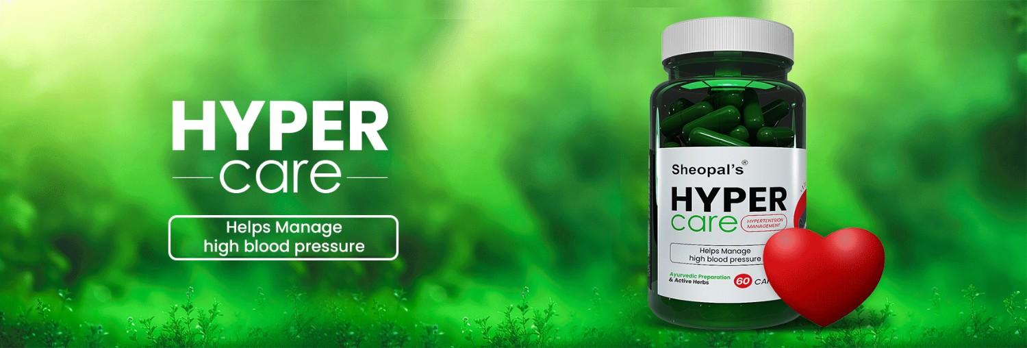 Hyper Care: Ayurvedic BP Medicine for High Blood Pressure | Sheopals