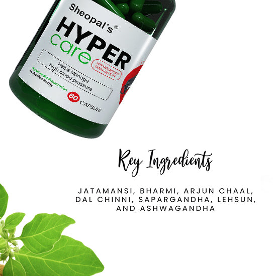 Hyper Care: Ayurvedic BP Medicine for High Blood Pressure | Sheopals