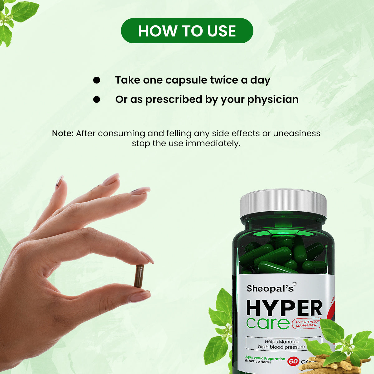 Hyper Care: Ayurvedic BP Medicine for High Blood Pressure | Sheopals